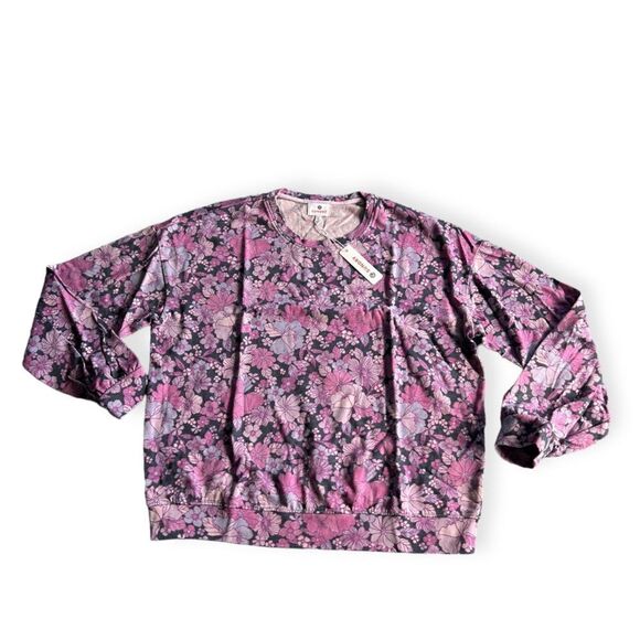 Sundry | Sweaters | Sundry Floral Sweatshirt Inbright Orchid New With ...